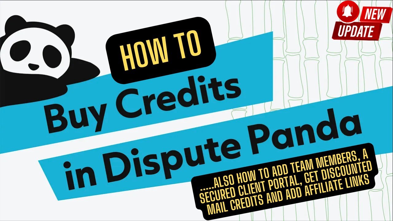 How To Buy Credits, update the secure client portal and add affiliate ...