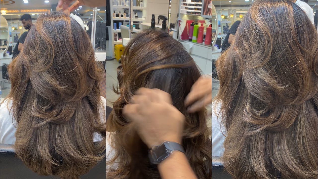 How to cut a butterfly haircut step by step - YouTube
