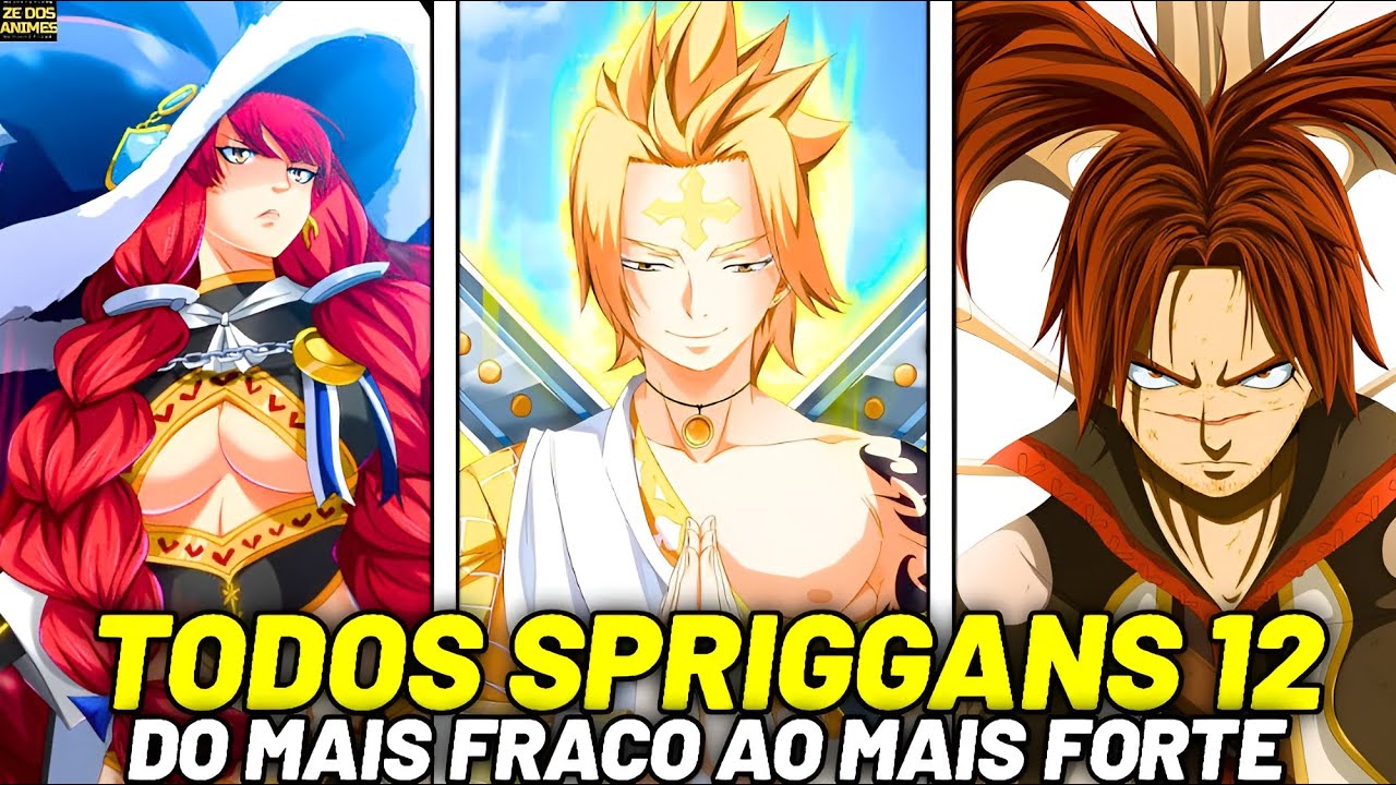 🔥TODOS OS SPRIGGAN 12 DE FAIRY TAIL RANQUEADOS E EXPLICADOS - YouTube