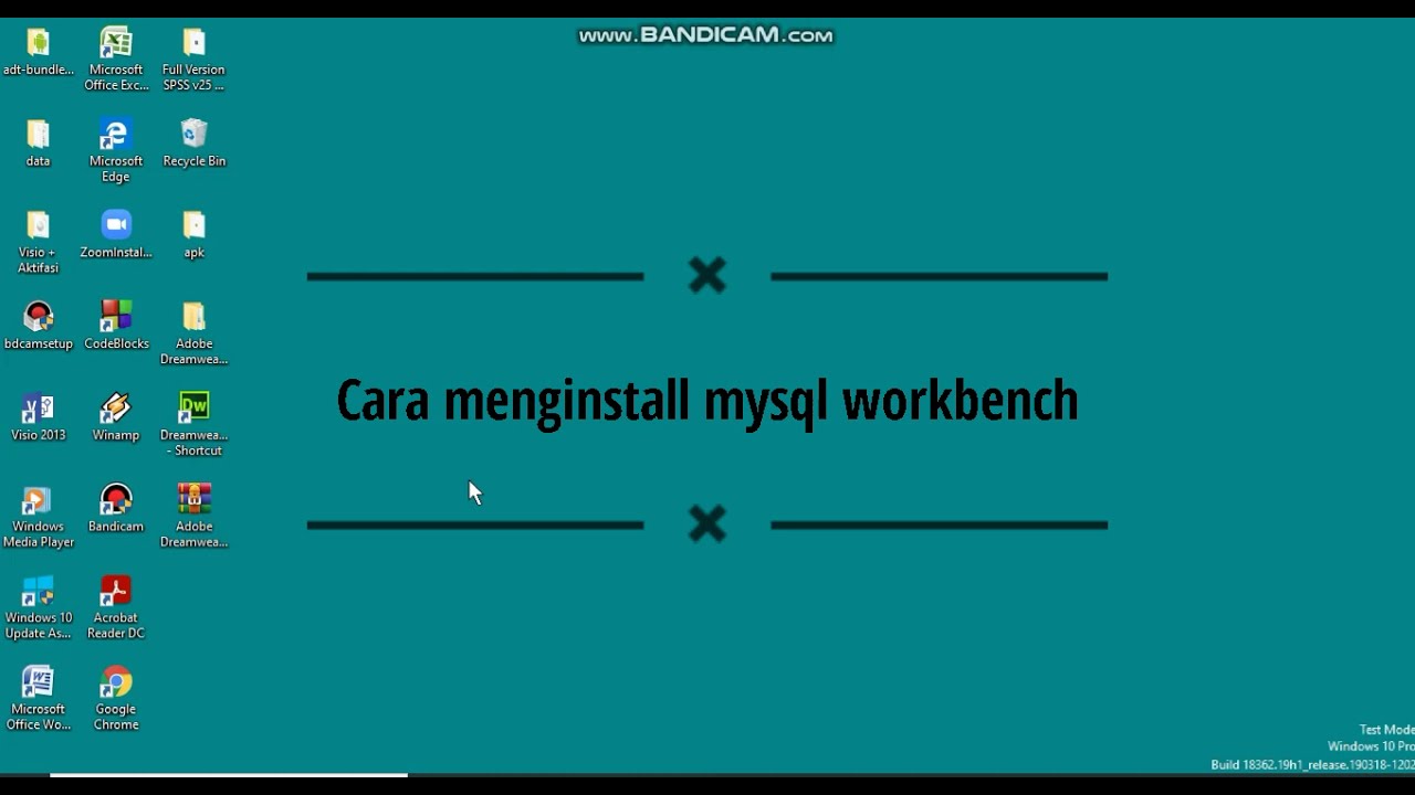Cara Mudah Menginstall Aplikasi MySql Workbench - YouTube