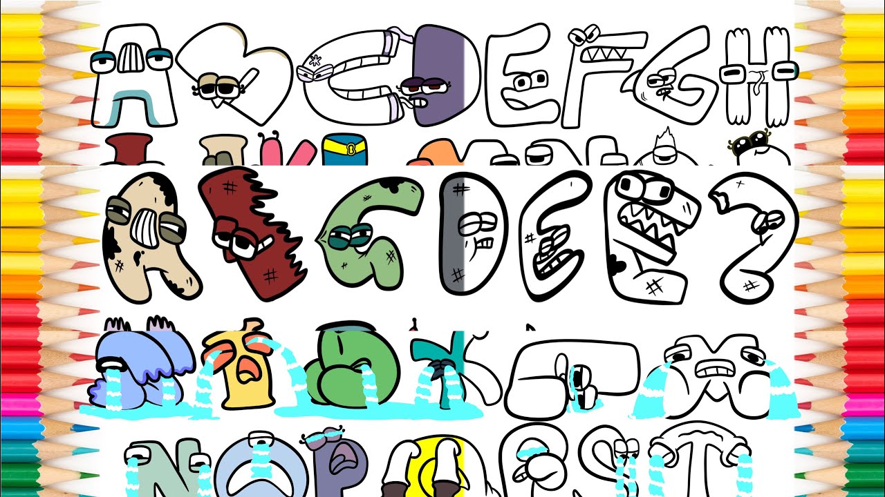 Alphabet lore but they changed color Coloring page / Raven & Kreyn - So ...