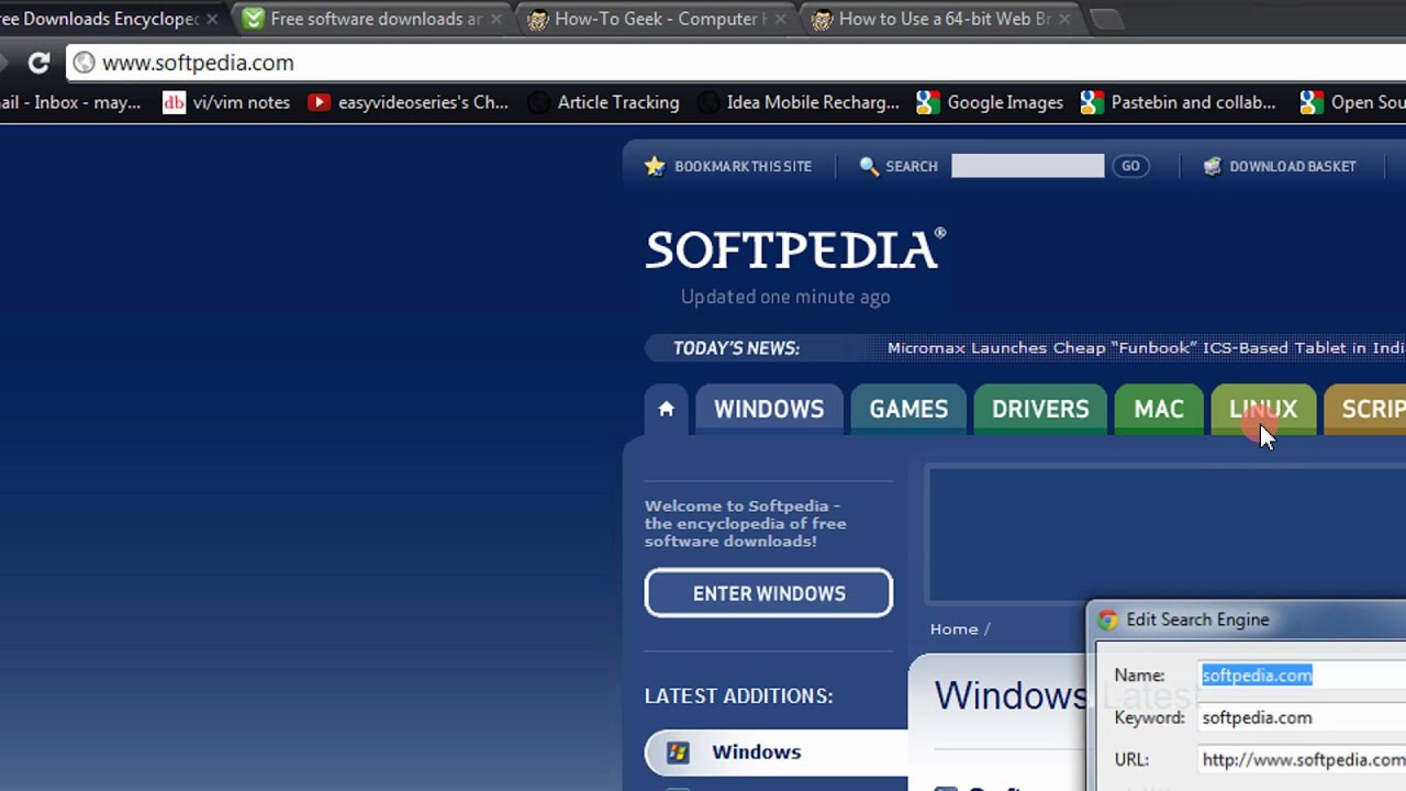 How To Add Custom Search Engines OR Website Search Engines To Google ...