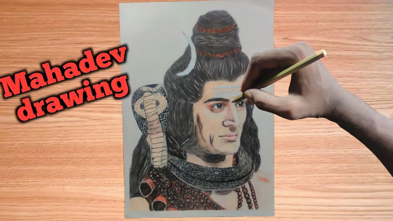 Mahadev drawing how to draw #mahadev - YouTube