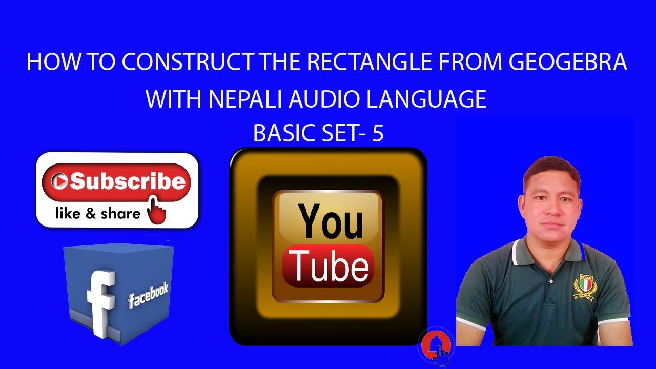 HOW TO CONSTRUCT THE RECTANGLE FROM GEOGEBRA WITH NEPALI AUDIO LANGUAGE ...