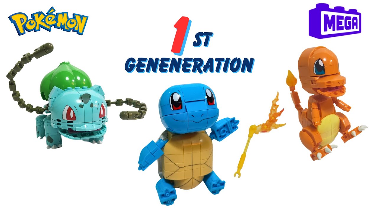 All MEGA Pokemon Kanto Starters Compilation / Collection LEGO Pokemon ...