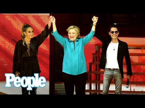Hillary Clinton Joins Jennifer Lopez On Stage At Free Miami Concert | People NOW | People