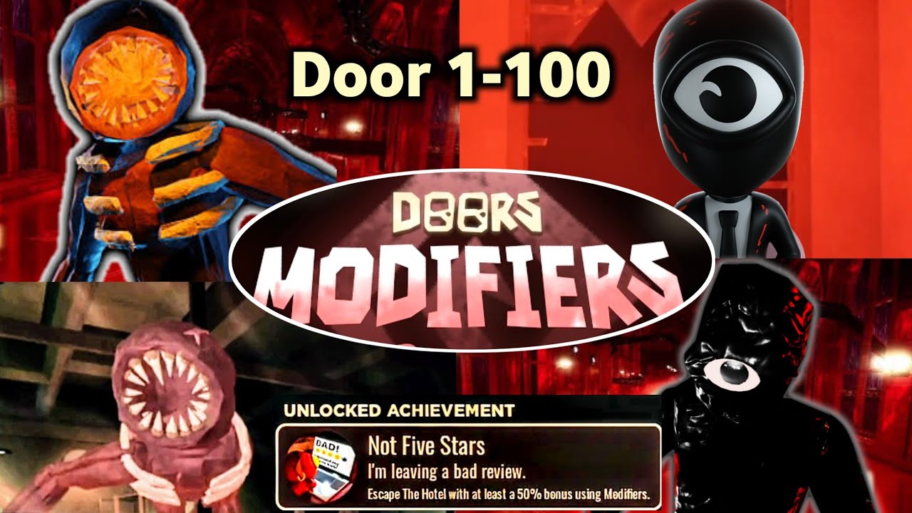 Roblox Doors Modifiers Update DOORS 1 To 100 Full Walkthrough Speedrun ...