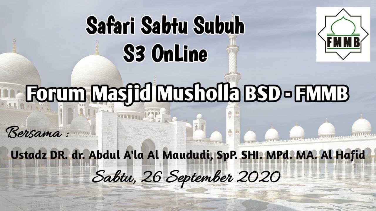 Ustadz Abul A'la Al Maududi - S3 OnLine - 26 September 2020 - YouTube