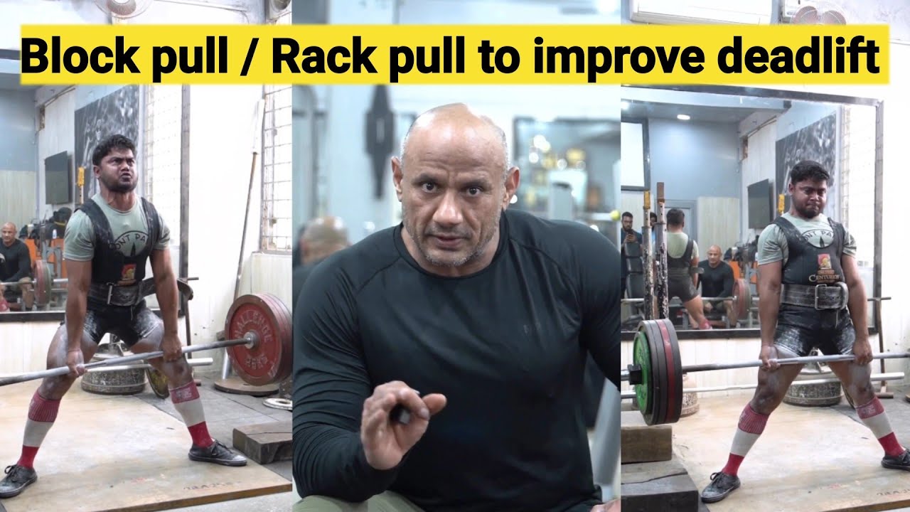 Block pull / Rack pull for deadlift | Mukesh Gahlot #youtubevideo - YouTube