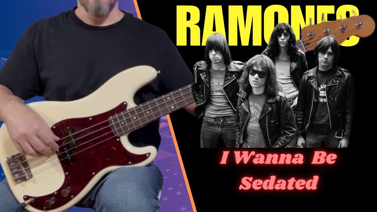 Ramones - I Wanna Be Sedated (Bass Cover) - YouTube