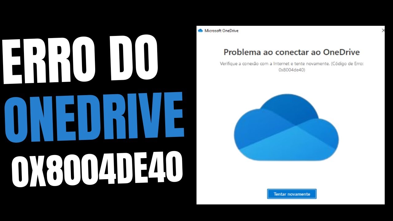 Corrigir o Código De Erro Do OneDrive 0x8004de40 No Windows - YouTube