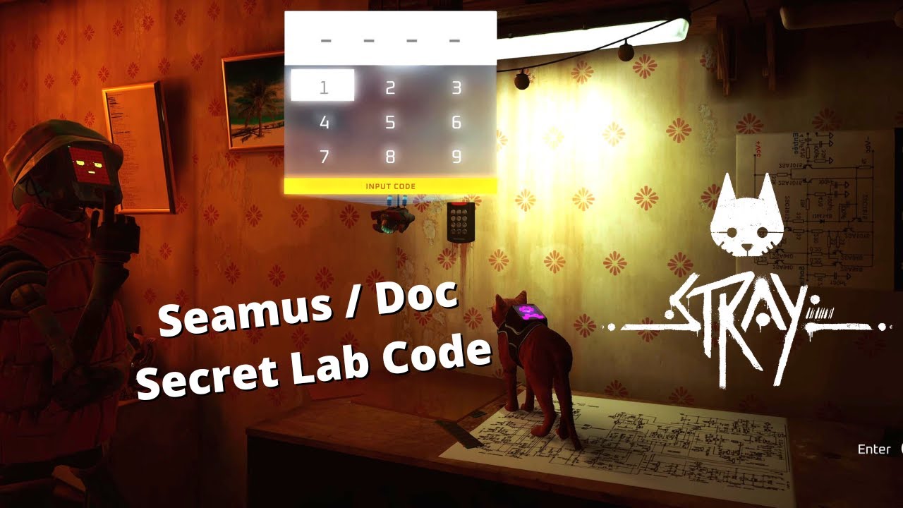 STRAY - Seamus / Doc Secret Lab Passcode Guide (Time Will Tell Code ...