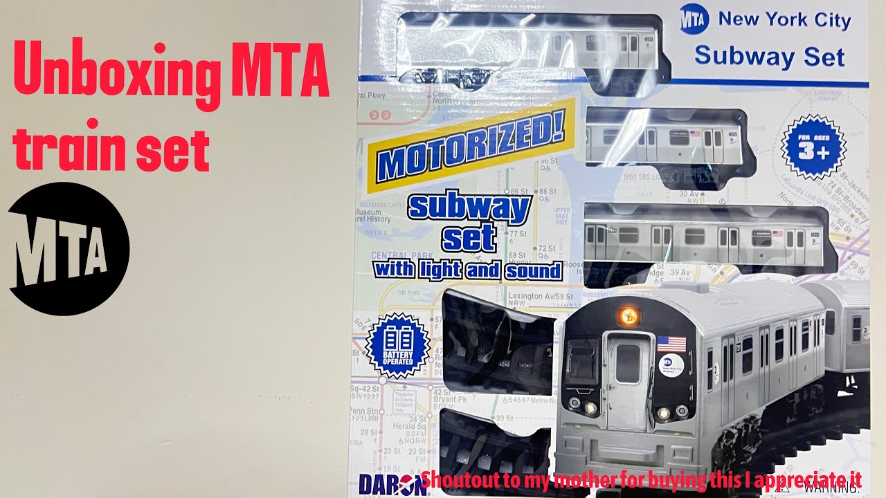 Unboxing New York City Subway Set R160 Motorized Subway train - YouTube