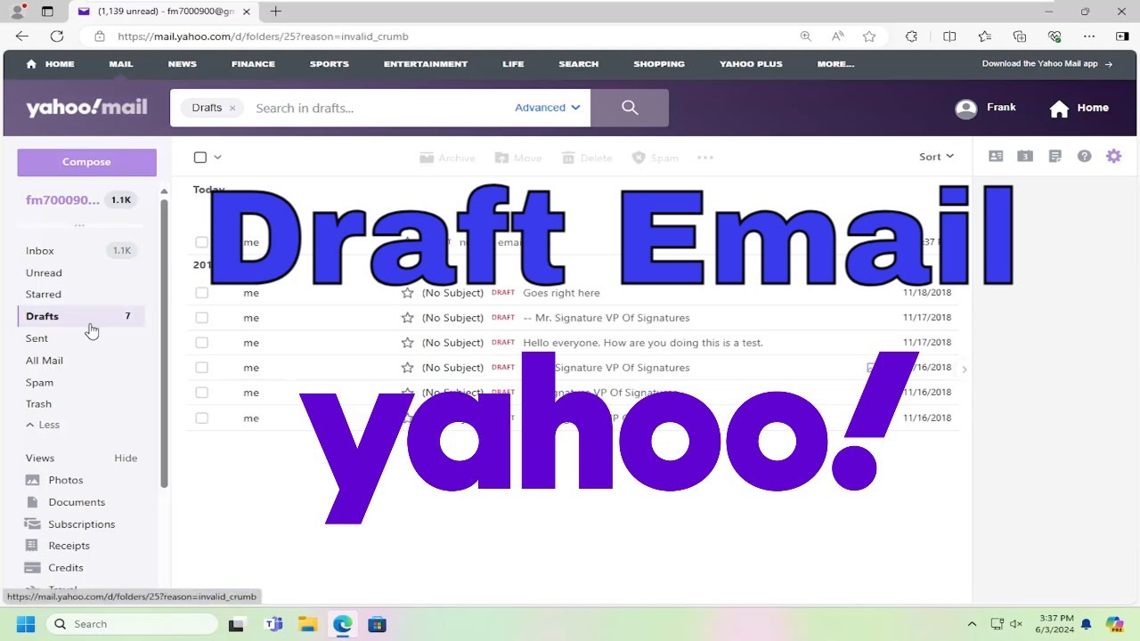 How to Save Message as a Draft in Yahoo Mail [Guide] - YouTube