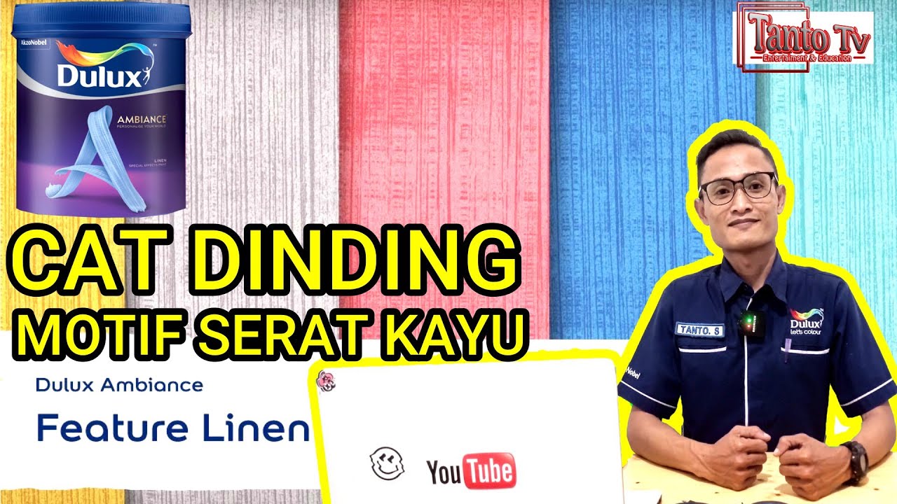 Cat Dinding Tembok Dengan Efek Motif Serat Kayu/Kain Cocok Untuk ...