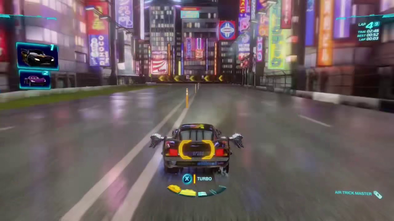 Cars 2 The Video Game | Carbon Fiber Lightning - Ginza Sprint | 9 laps ...