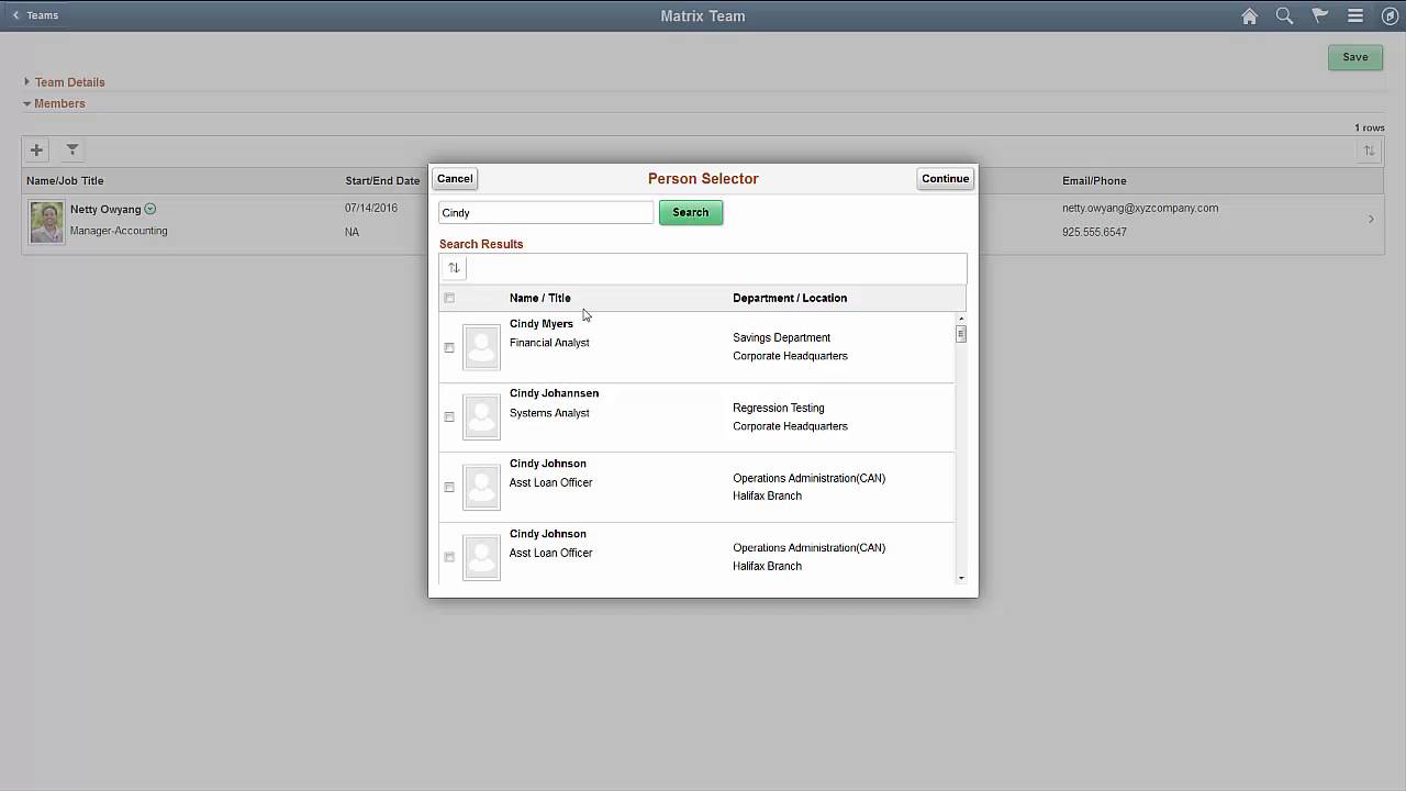 PeopleSoft Self Service Matrix - YouTube