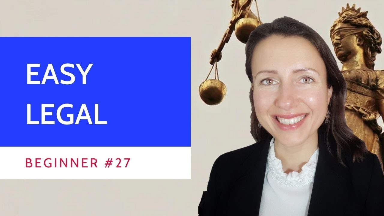Beginner #27 Easy French Legal vocabulary - YouTube