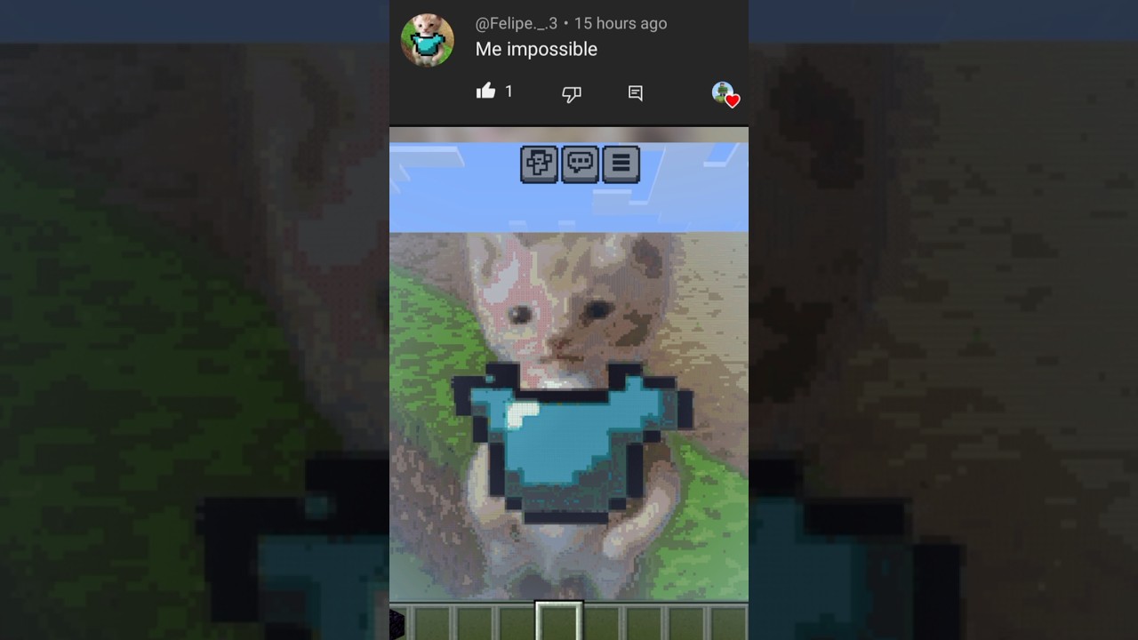 Satisfying Profile Pixel Art Minecraft ( Subscribers Request ) #shorts ...