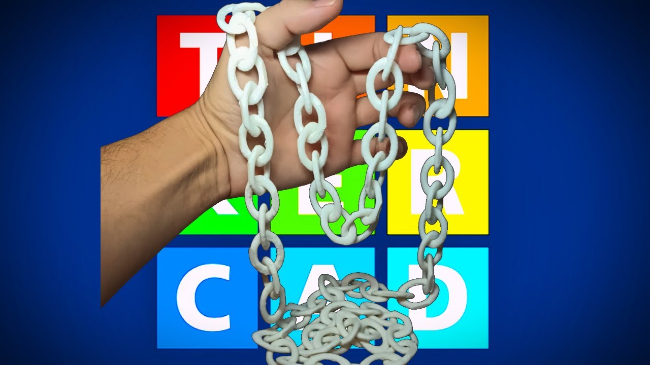Tinkercad Design and Print Tutorial! Chain! 3D Printable Models! - YouTube