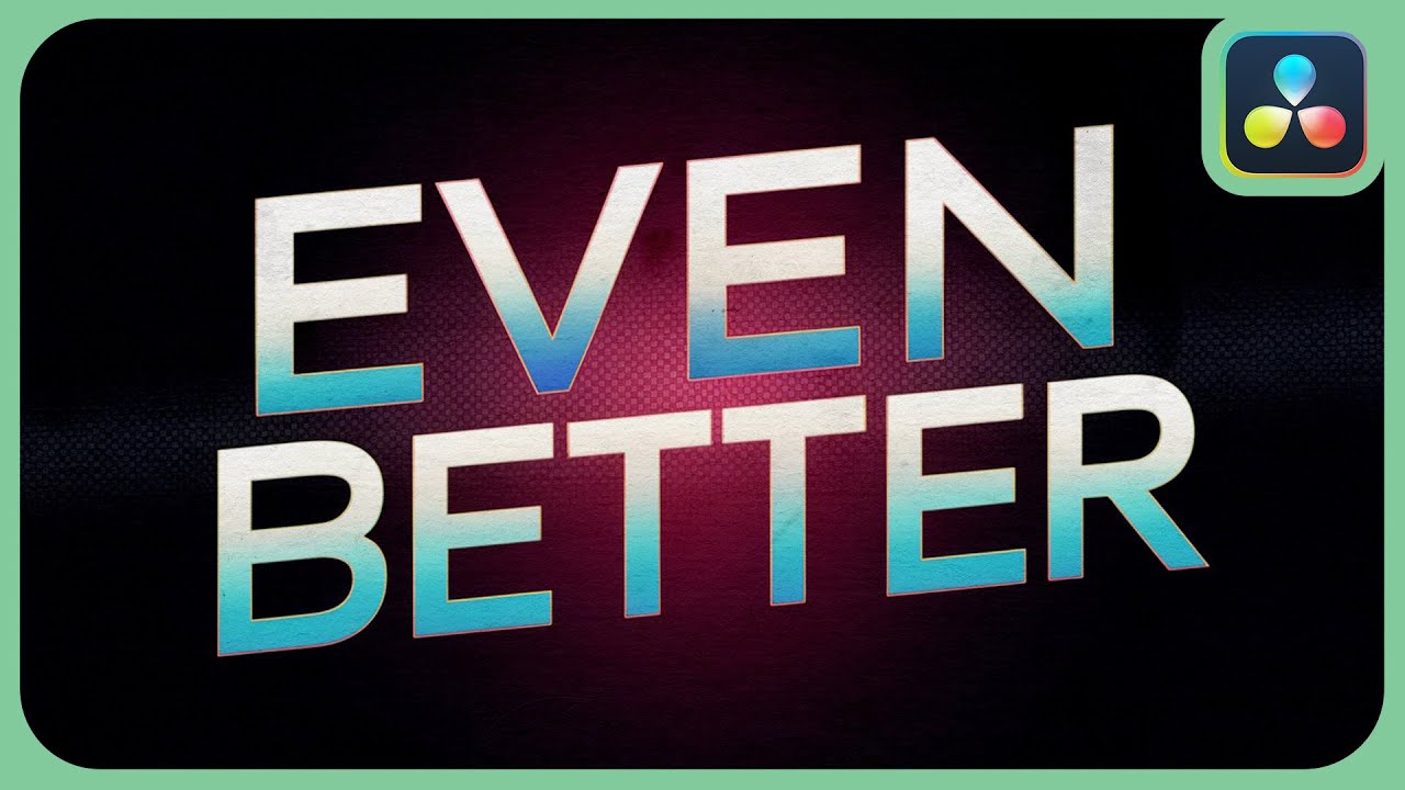 Make The Good Even Better | Polaroid Effect | DaVinci Resolve | - YouTube