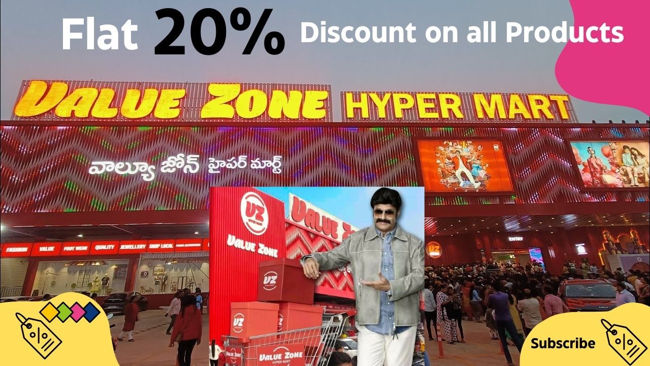 Value Zone Hyper Mart Hyderabad Nacharam అన్ని వస్తువులు పైన 20% Discount మేళా - YouTube