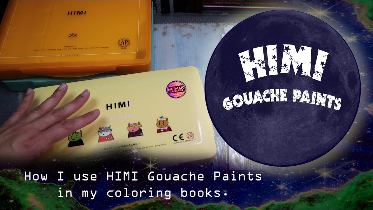 How I Use HIMI GOUACHE to color pages. - YouTube