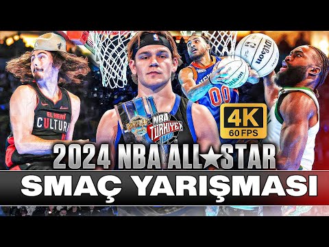 ✈  2024 NBA ALL-STAR SMAÇ YARIŞMASI | GENİŞ ÖZET | 4K 60fps - SLAM DUNK CONTEST | Mac McClung ...