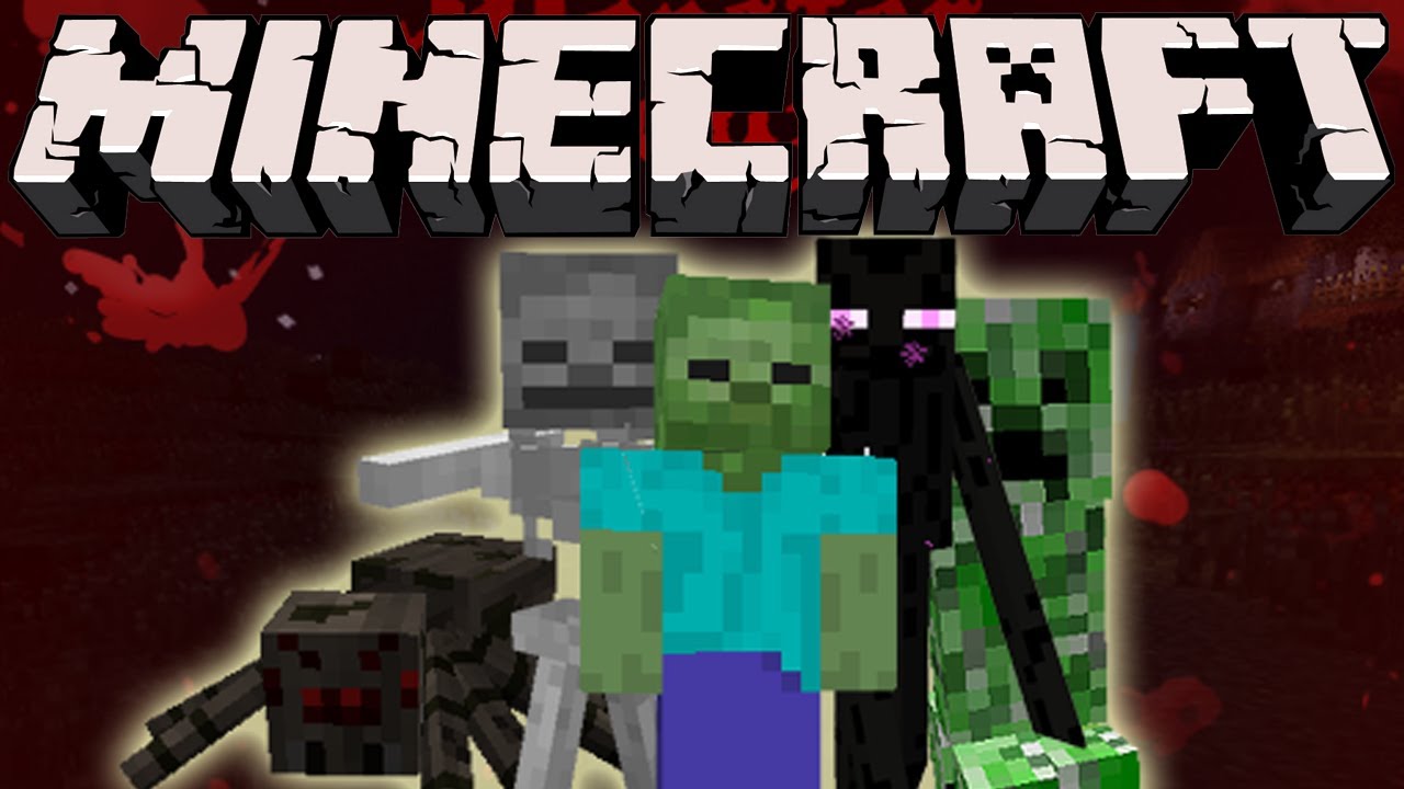 Every Monster In Minecraft Wallpaper