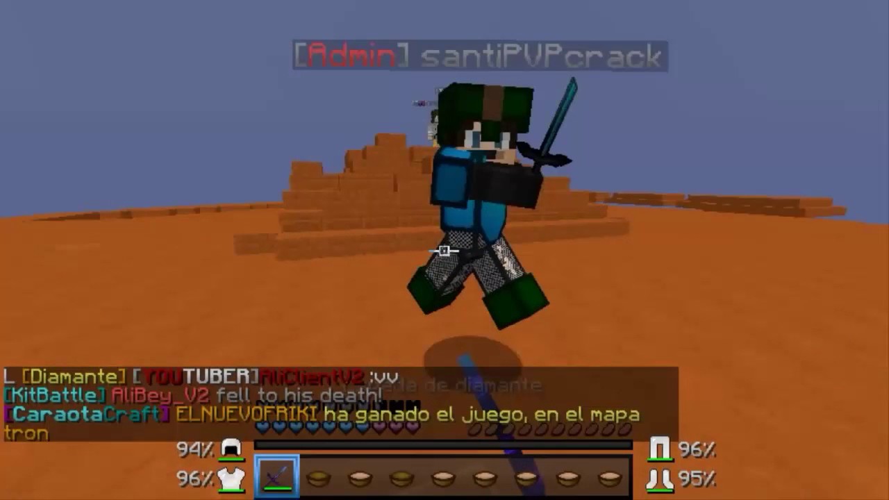 PVP EN CARAOTACRAFT CON SKIN DE NICKSAURUS - YouTube