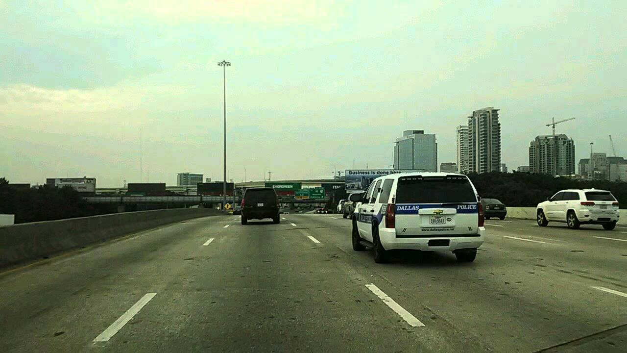 I-35E into Dallas - YouTube