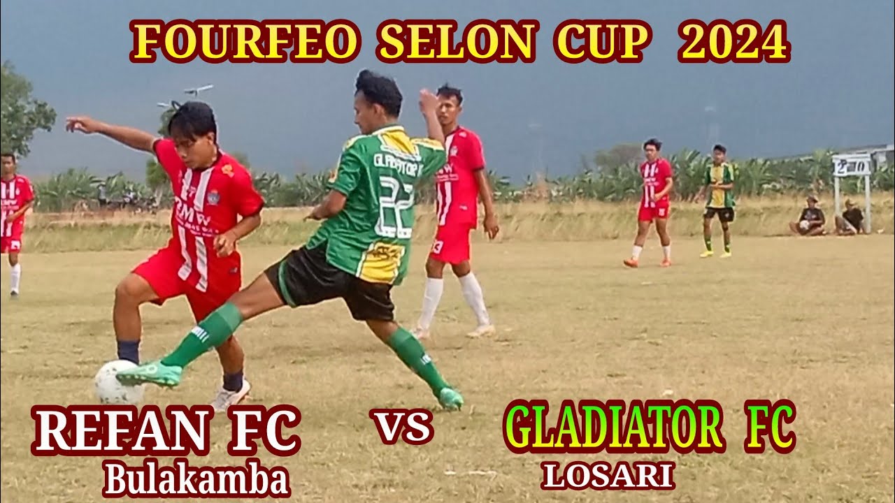 Keseruan pertandingan sepak bola fourfeo selon cup Refan FC vs ...