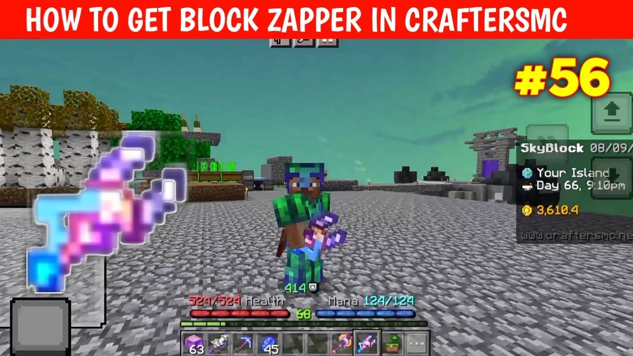 craftersmc skyblock ep 56 | how to Get block zapper in craftersmc | builder wand in craftersmc ...