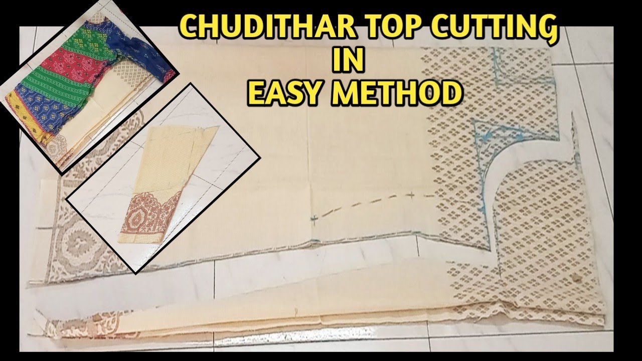 Chudithar top cutting in easy method |Easy and simple churidar top ...