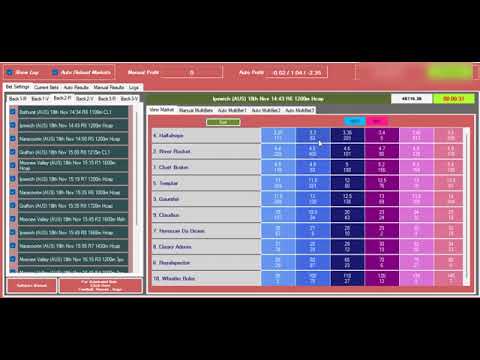 Overview of Multi Bets Horse Racing Betfair Bot - YouTube