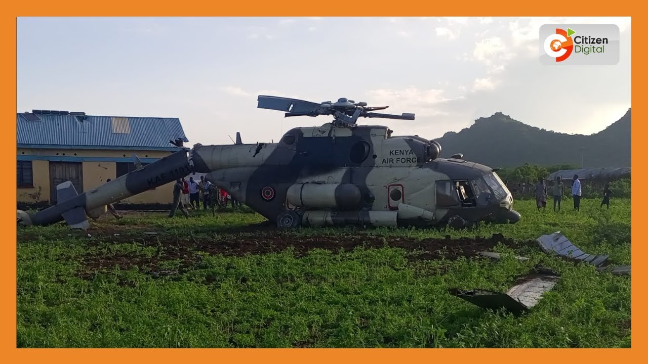 KDF Chopper supplying food to flood victims in Wajir crashes during ...