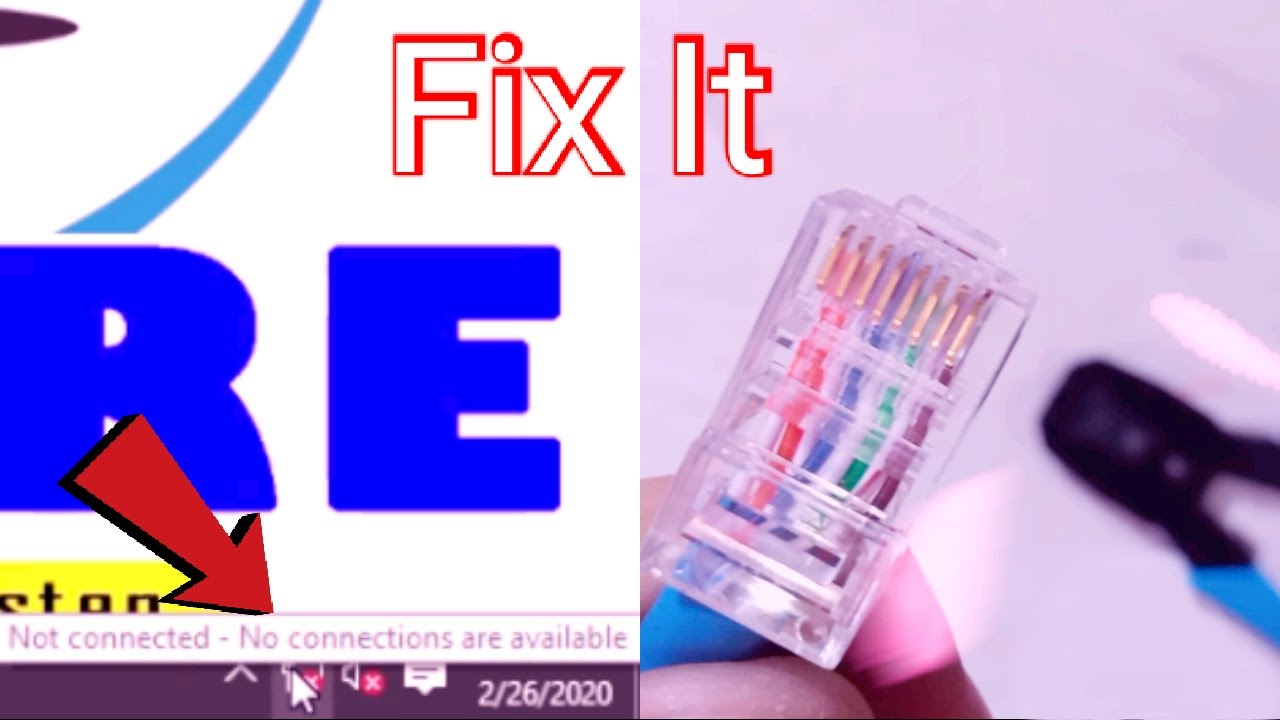 How to change RJ45 Connector - YouTube