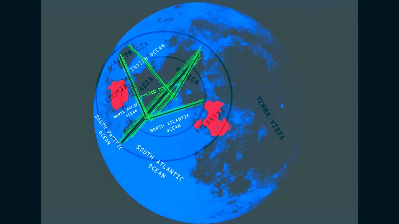 Air Traffic on Plasma Moon Map of Flat Earth - YouTube
