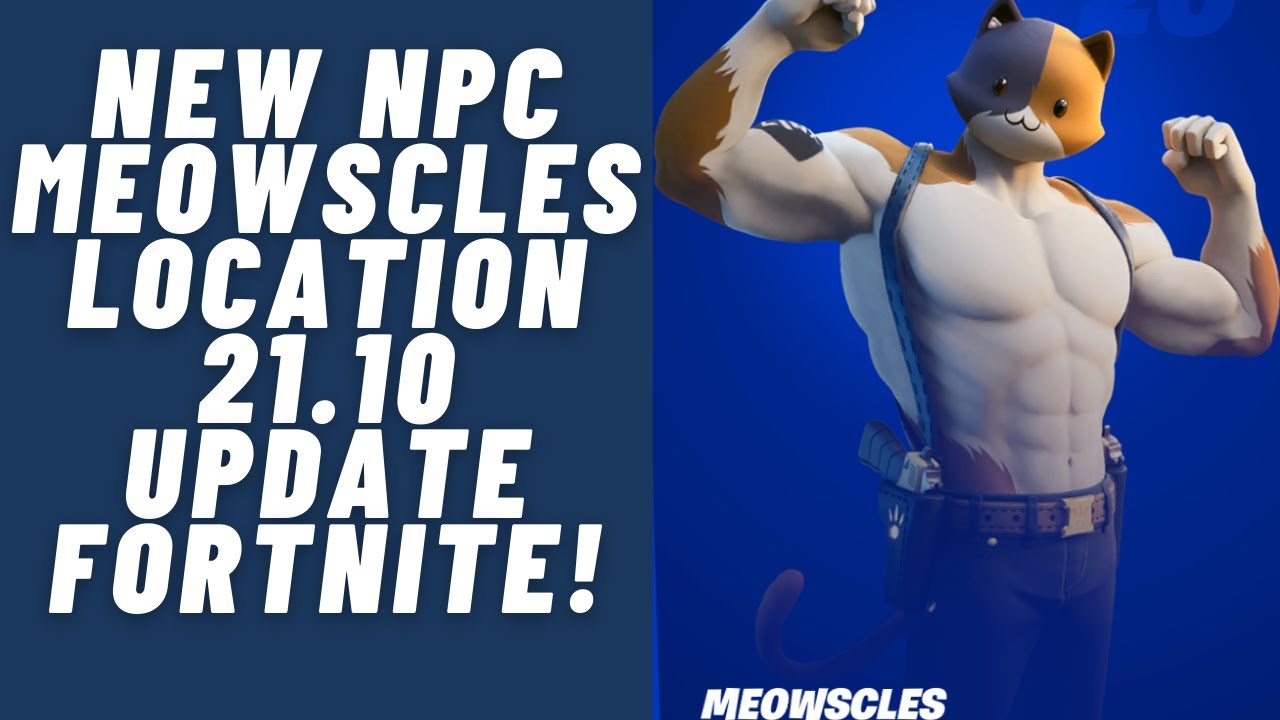 Fortnite NEW NPC Meowscles Location 21.10 Update Season 3! - YouTube