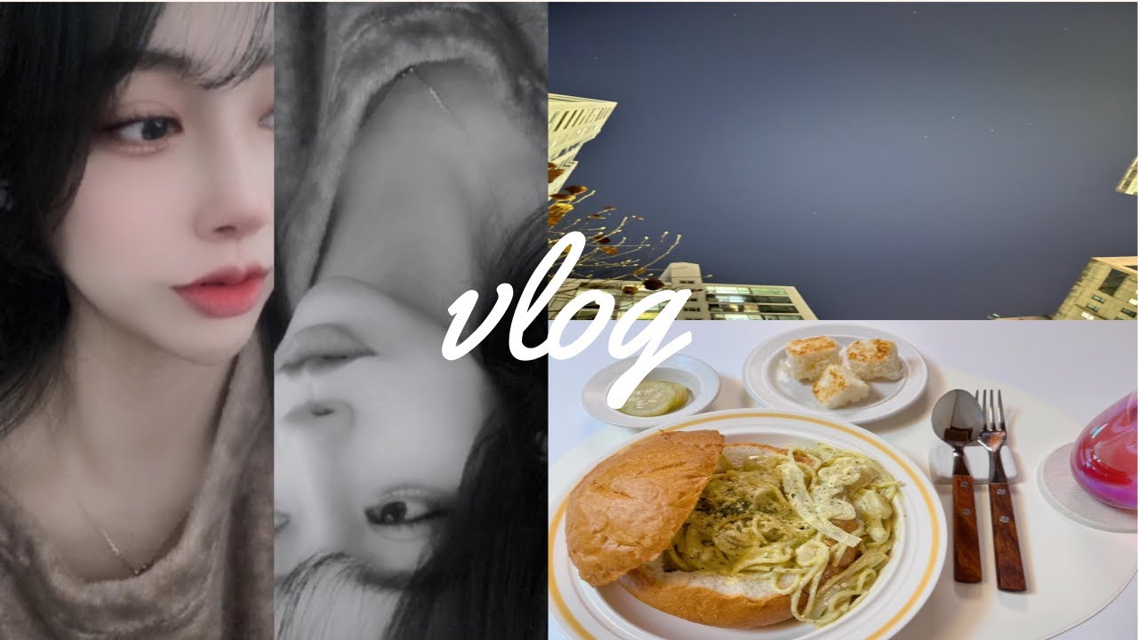 Vlog 👩🏻🍳먹방 브이로그 빠네 파스타 파스타 먹방 바질 파스타 강아지 먹방 강아지 화식 굽네 화식다이어트