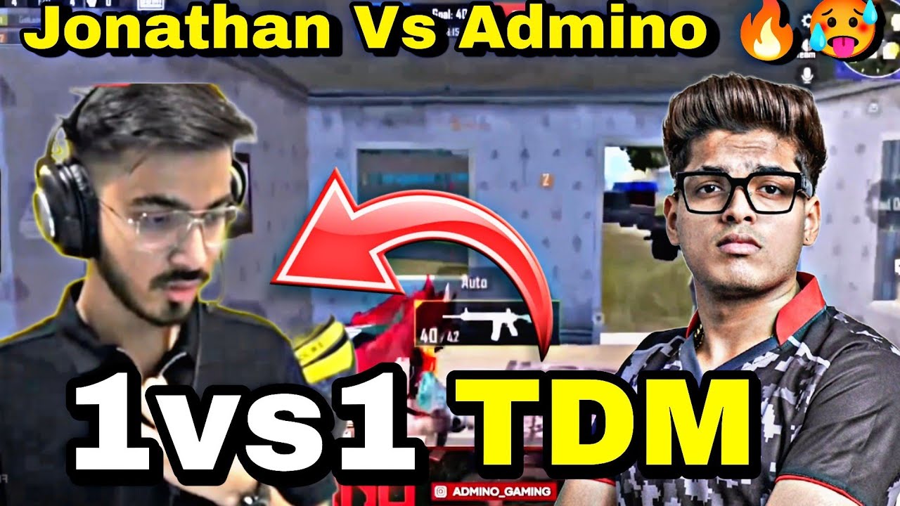 Jonathan Vs Admino 🔥 TDM Match😱😳 | 2vs2 TDM Match Simp vs Zgod⚠️🚨 - YouTube