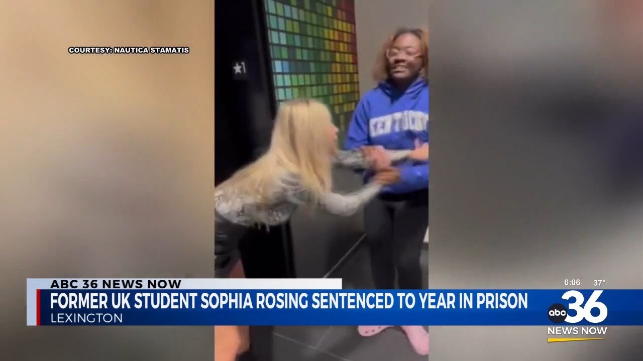 Sentencing for former UK student Sophia Rosing - YouTube