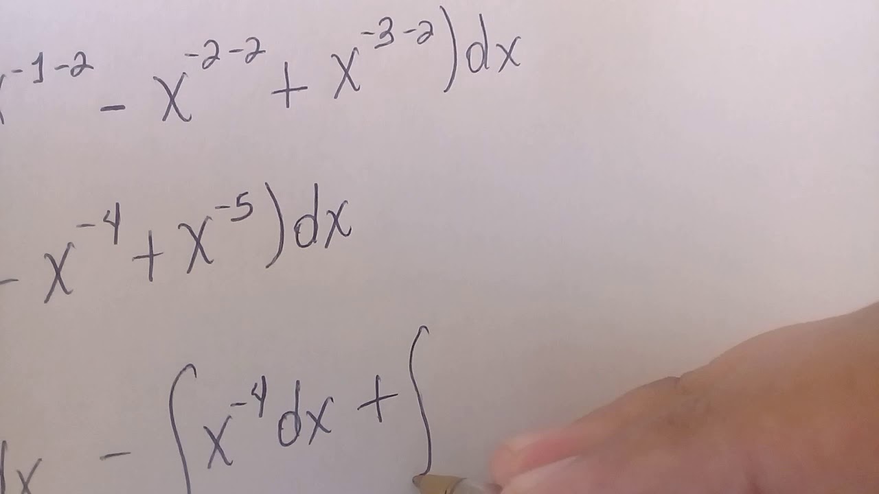 Ejercicio de integral aplicando propiedades de los exponentes - YouTube