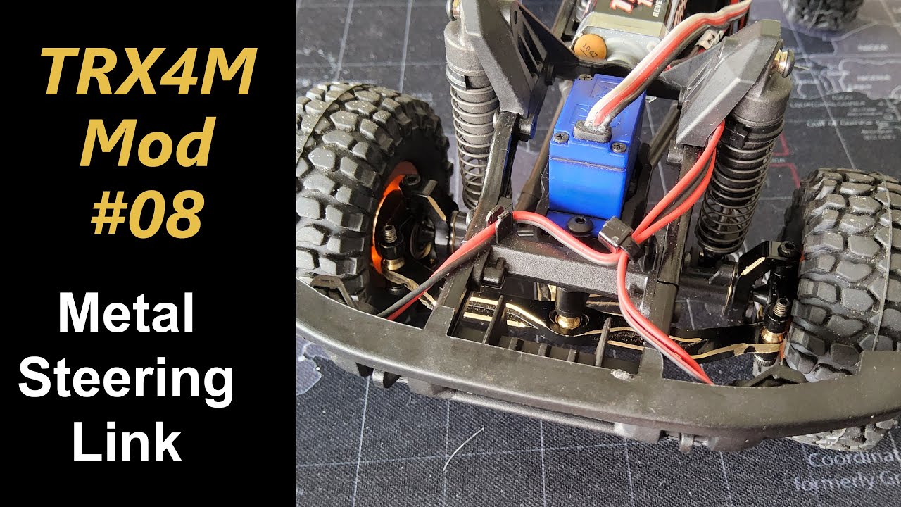Traxxas TRX4M Mods 08 Metal Steering Link - YouTube