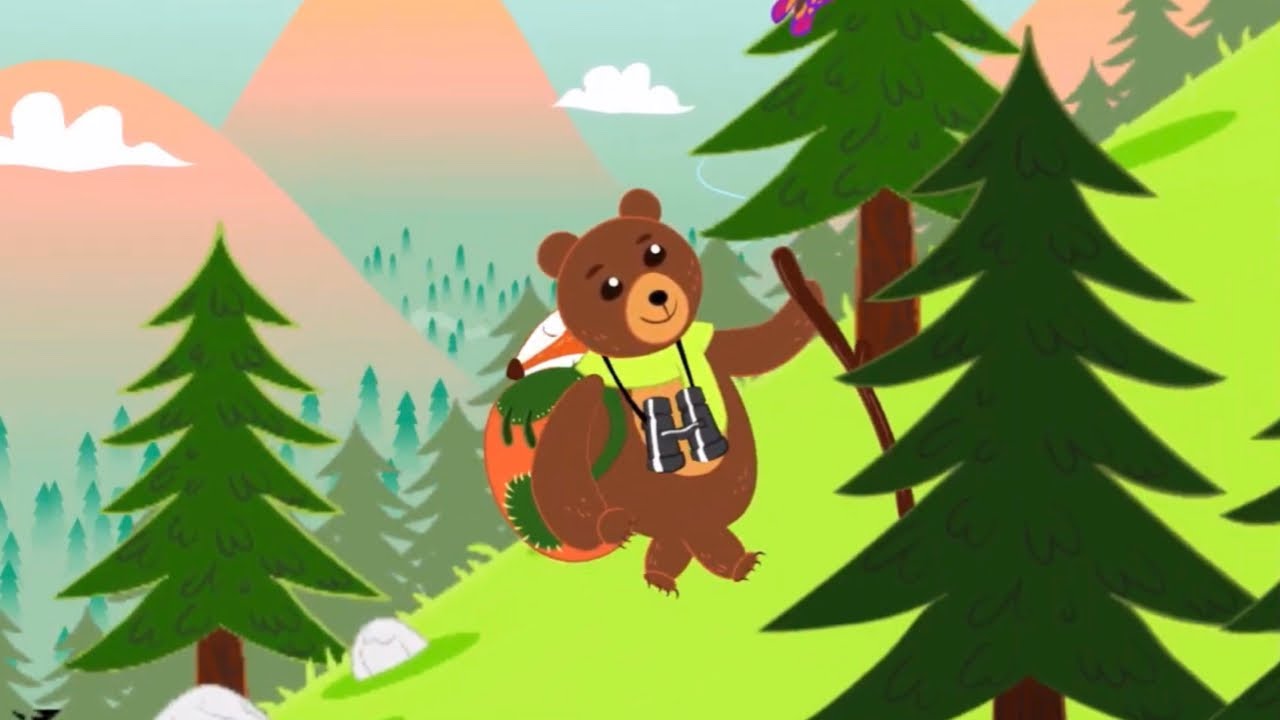 The bear went over the mountain puzzle and song | Early Learning Videos ...