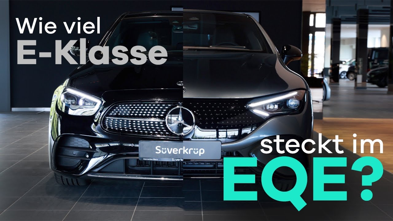EQE vs. E-Klasse: Vergleich Mercedes-Benz und Mercedes-EQ [2022] - YouTube