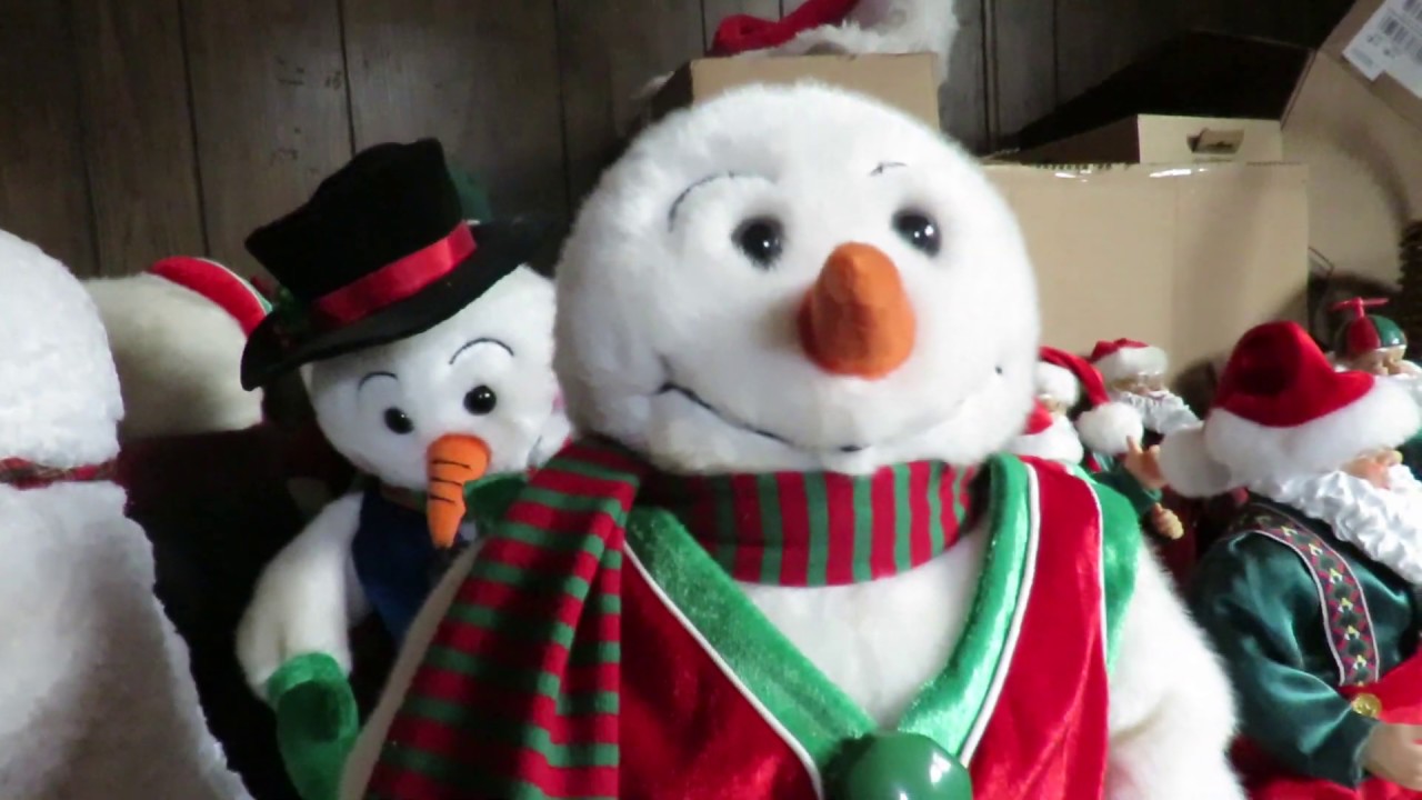 Gemmy Mr Snowflake Spinning Snowflake Snowman - YouTube