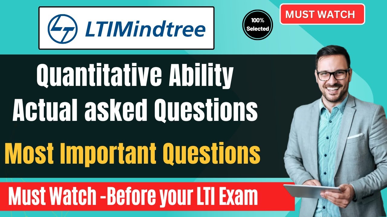 🔥LTI Mindtree Quantitative Ability Questions | Previous Year Actual ...