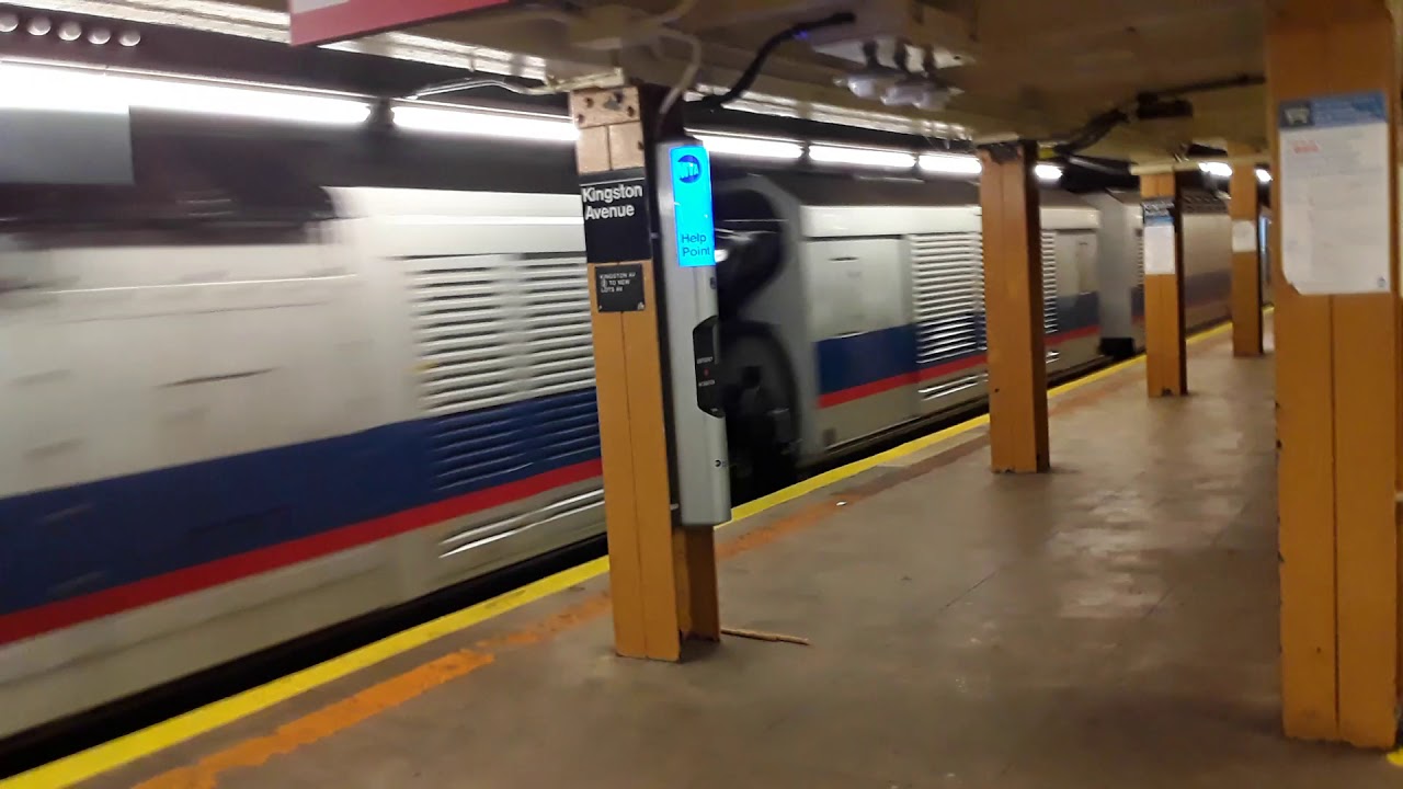 Vaktrak (MTA Vacuum Train) Passes Kingston Avenue on New Lots Avenue ...