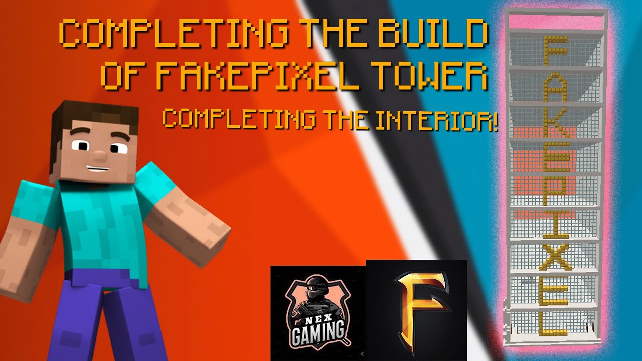 [LIVE] | FAKEPIXEL SKYBLOCK | COMPLETING OUR FAKEPIXEL TOWER INTERIOR ...